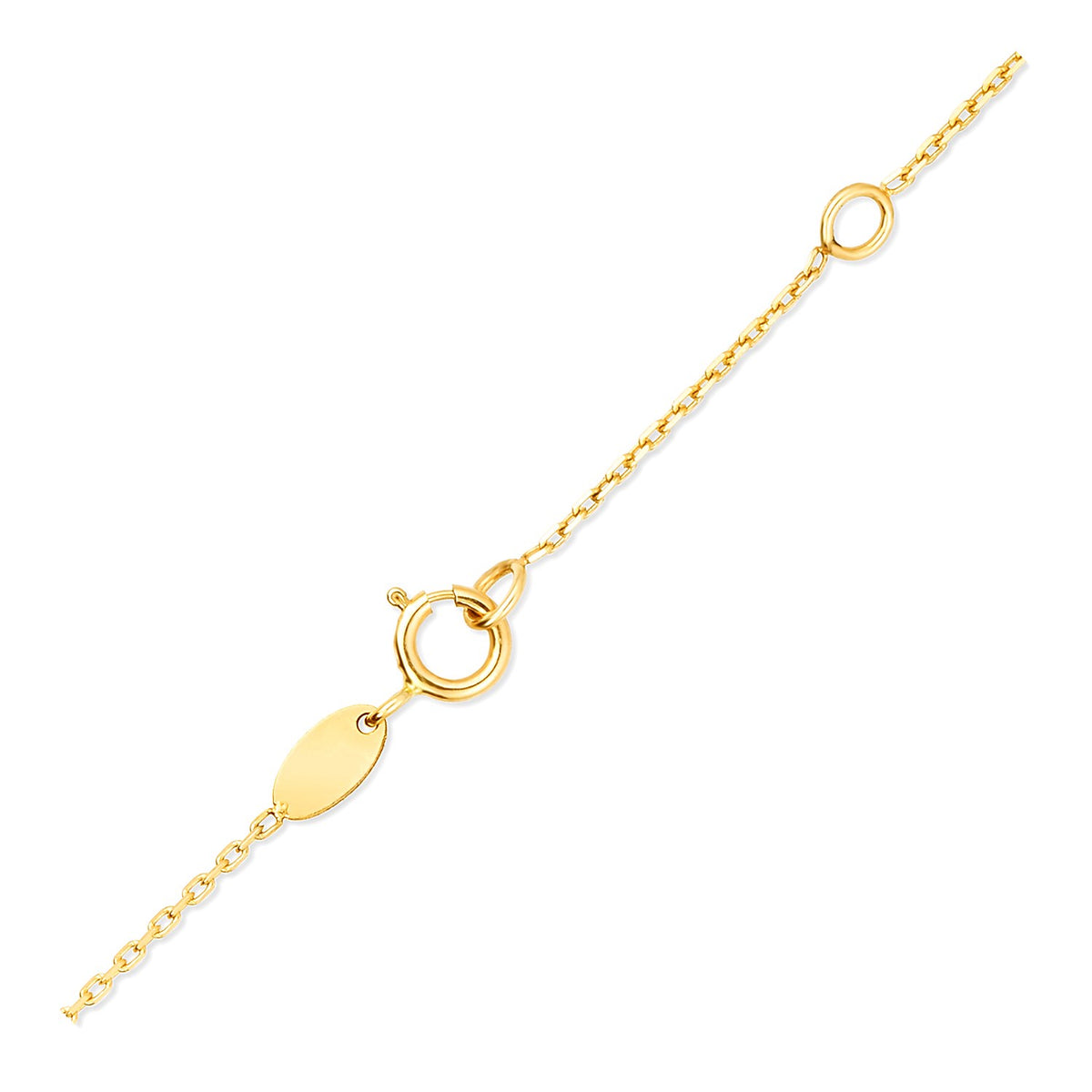 14k Yellow Gold Chain Necklace with Cross Stations – Oath Jewelry
